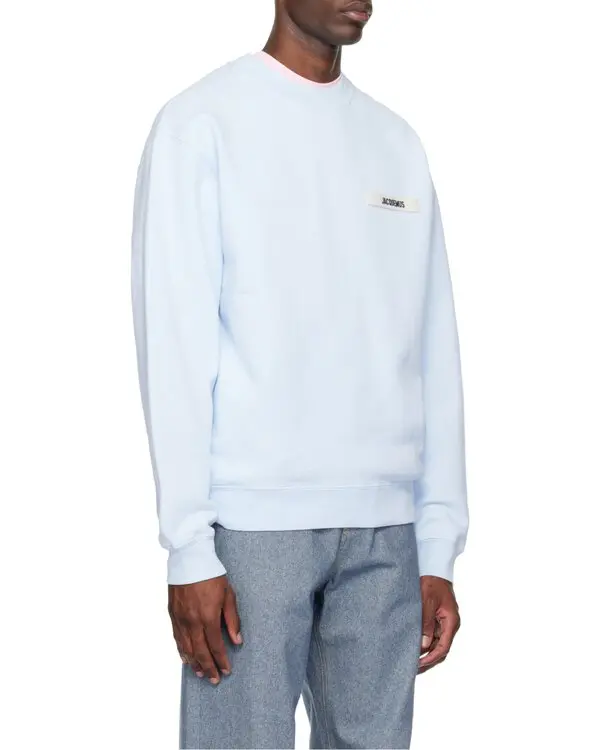 Jacquemus Logo Patch Crewneck Sweatshirt - White