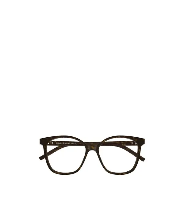 Saint Laurent Geometric Frame Eyeglasses - Black