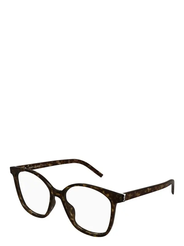 Saint Laurent Geometric Frame Eyeglasses - Black