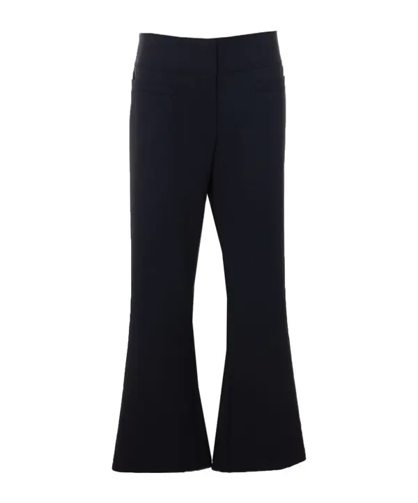 COURREGES Courrèges Heritage Cropped Bootcut Pants - Black