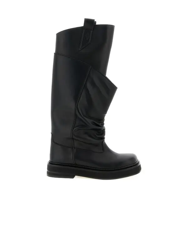 Attico Robin Passeggiata Combat Boots - Black