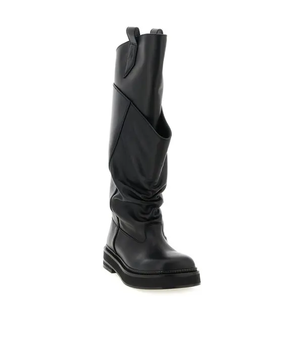 Attico Robin Passeggiata Combat Boots - Black