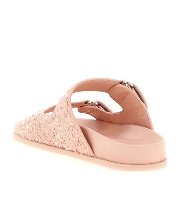 JIMMY CHOO Fayence Flat Sandals - Nude
