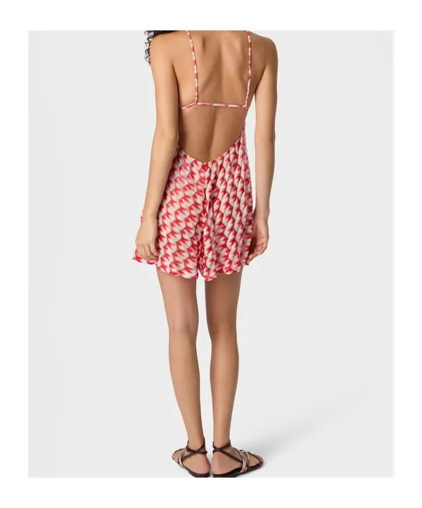 Missoni Tie-front Graphic Beach Jumpsuit - Pink