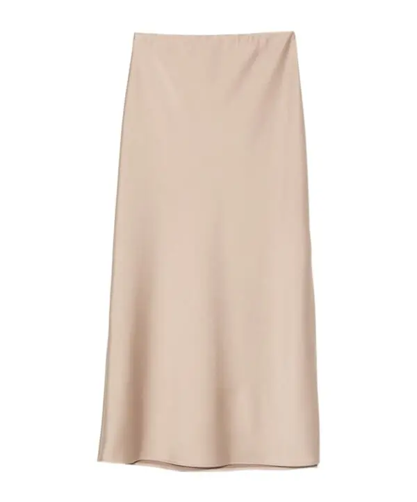 D.exterior Slit Midi Skirt
