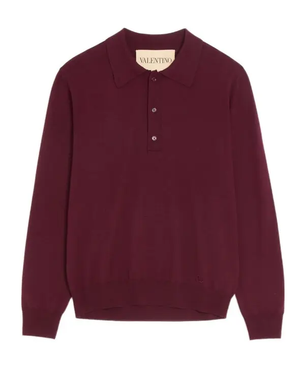Valentino Garavani Vlogo Long-sleeve Polo Shirt