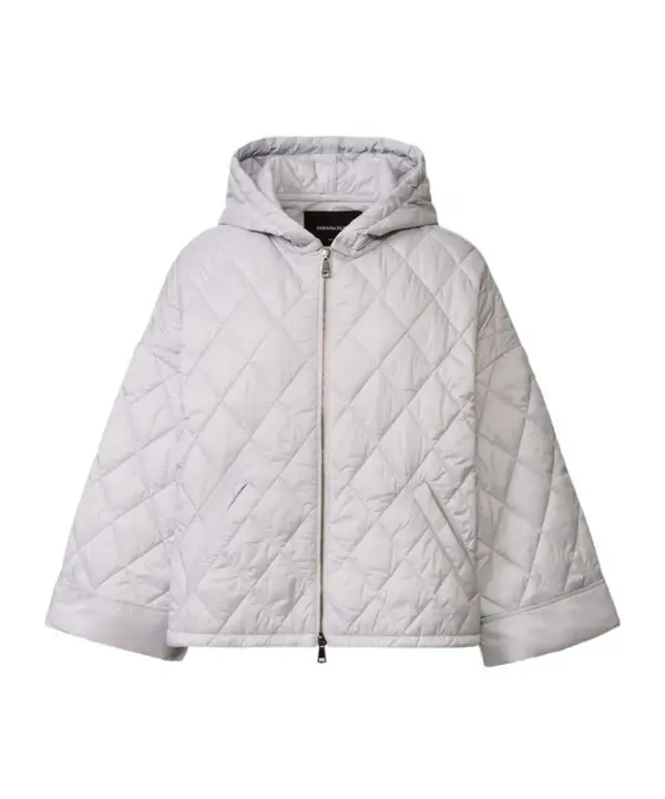 Fabiana Filippi Quilted Hooded Jacket - White
