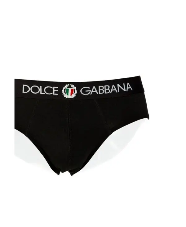 Dolce & Gabbana Logo Detail Panties - Black