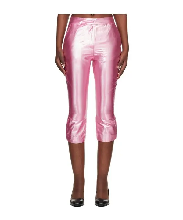 EDWARD CUMING Metallic Capri Pants