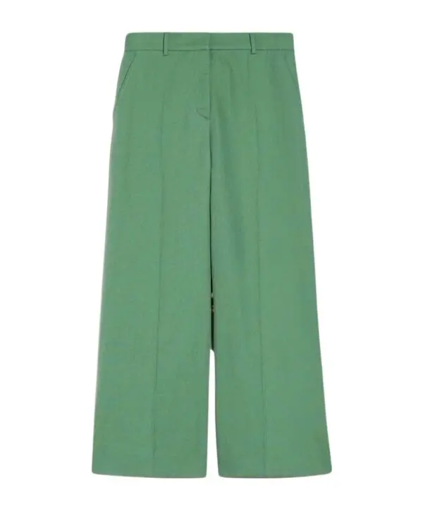 Max Mara Tailored Cropped Pants - Green