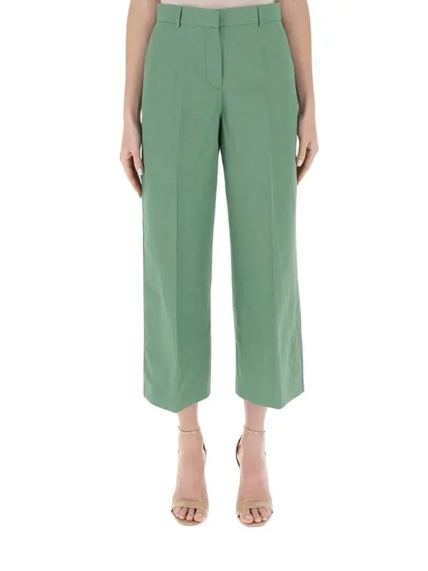 Max Mara Tailored Cropped Pants - Green