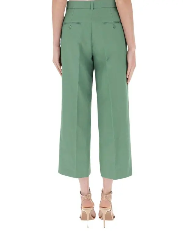 Max Mara Tailored Cropped Pants - Green