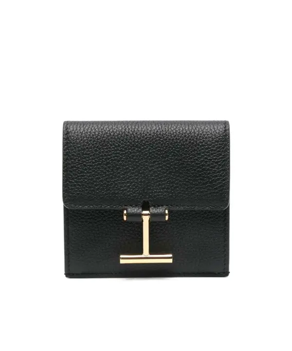 TOM FORD Logo-detail Snap-button Wallet - Black