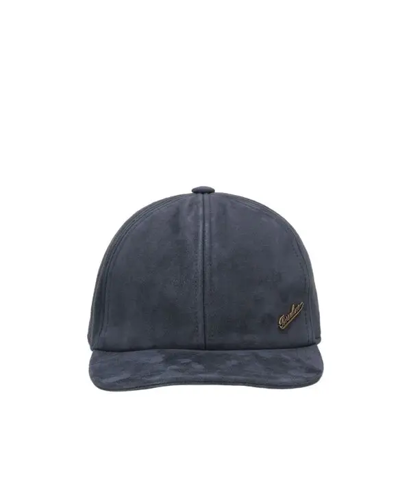 Borsalino Otis Suede Baseball Cap - Black