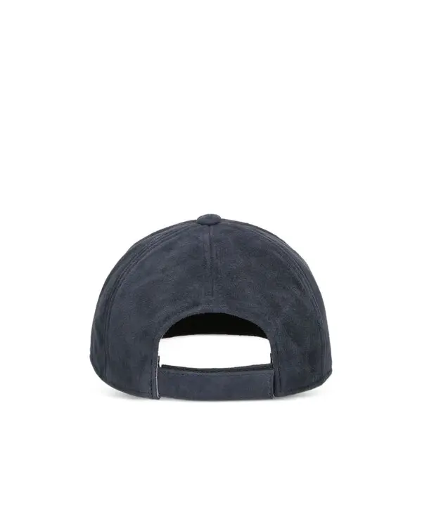Borsalino Otis Suede Baseball Cap - Black