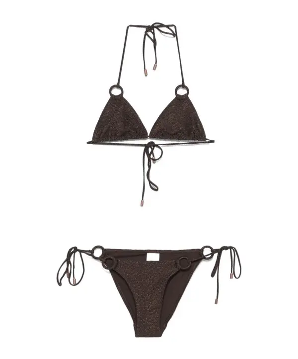 Zimmermann Coco Ring Bikini - Chocolate Brown