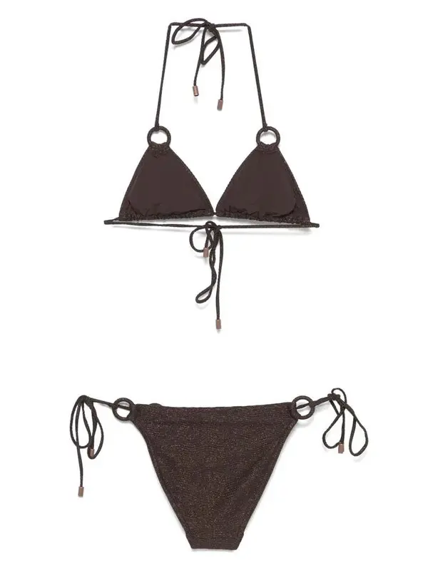 Zimmermann Coco Ring Bikini - Chocolate Brown