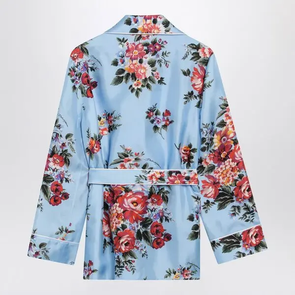 Dolce & Gabbana Floral Bouquet Printed Twill Shirt