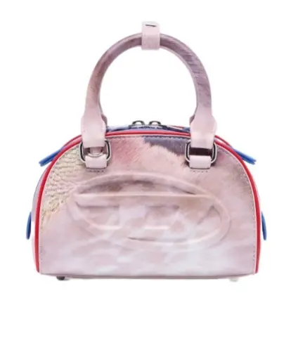 DIESEL® 1dr Dome Mini Crossbody Bag - Pink/blue