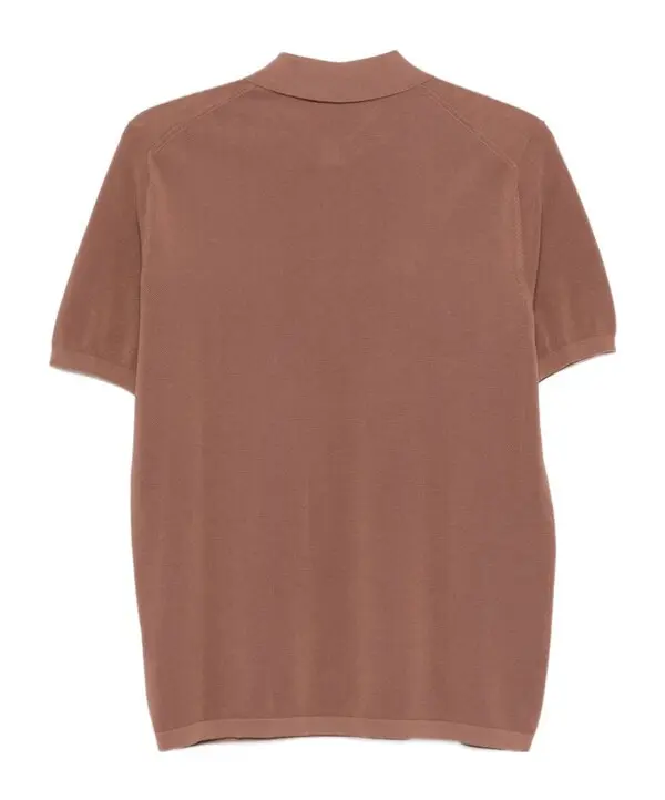 Aspesi Button Polo Shirt - Brown