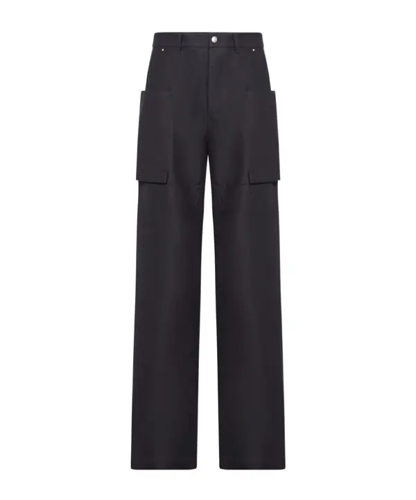 Rick Owens Straight-leg Cargo Trousers - Black