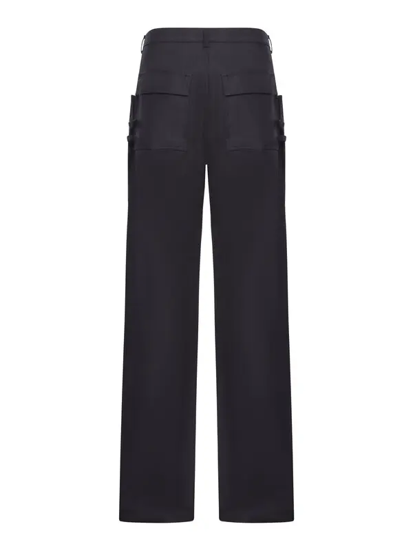 Rick Owens Straight-leg Cargo Trousers - Black