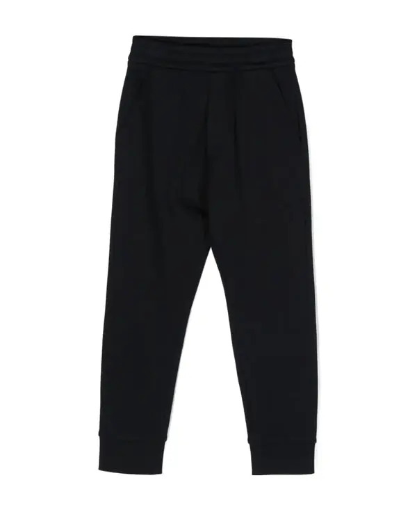 Moncler Logo Patch Cotton Wool Track Pants