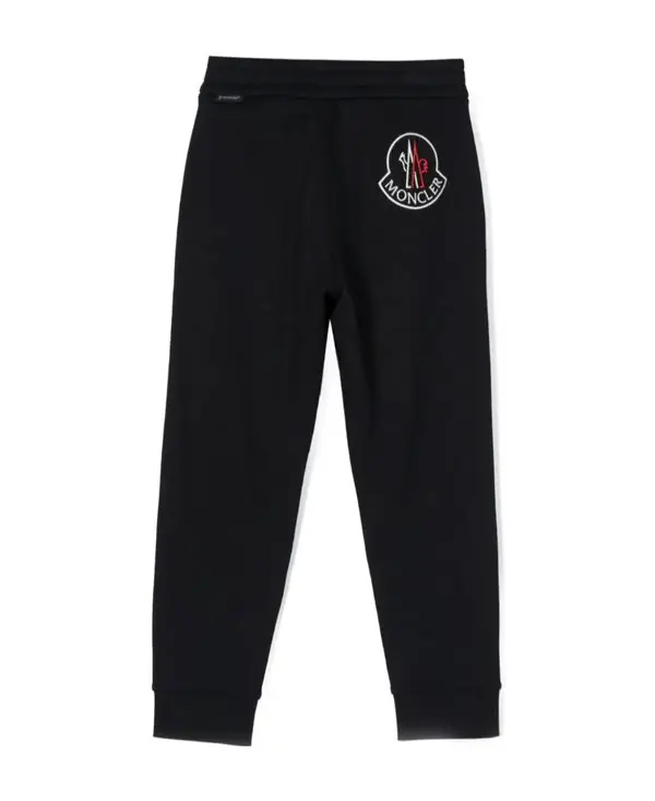 Moncler Logo Patch Cotton Wool Track Pants