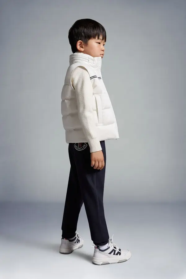 Moncler Logo Patch Cotton Wool Track Pants