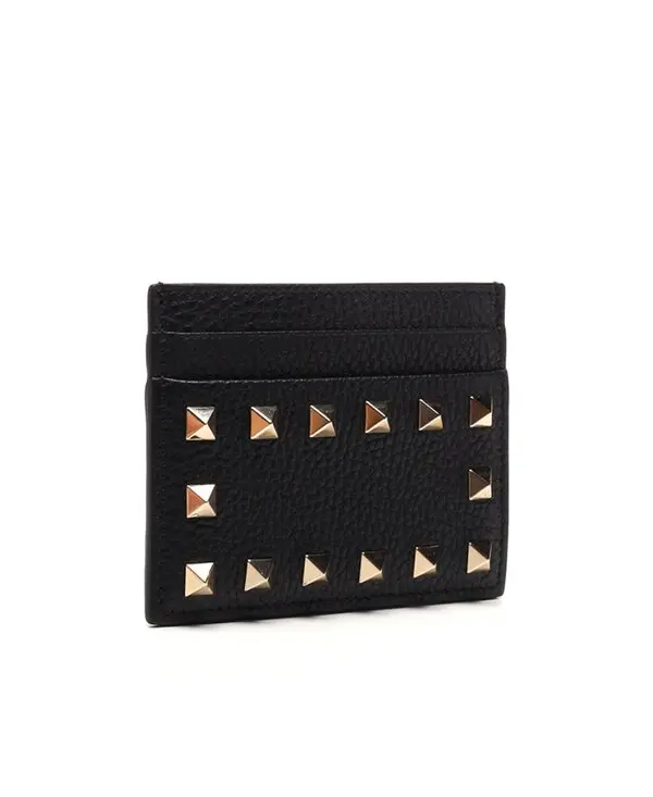 Valentino Garavani Studded Card Holder Wallet