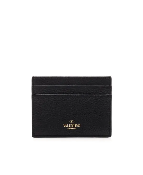 Valentino Garavani Studded Card Holder Wallet