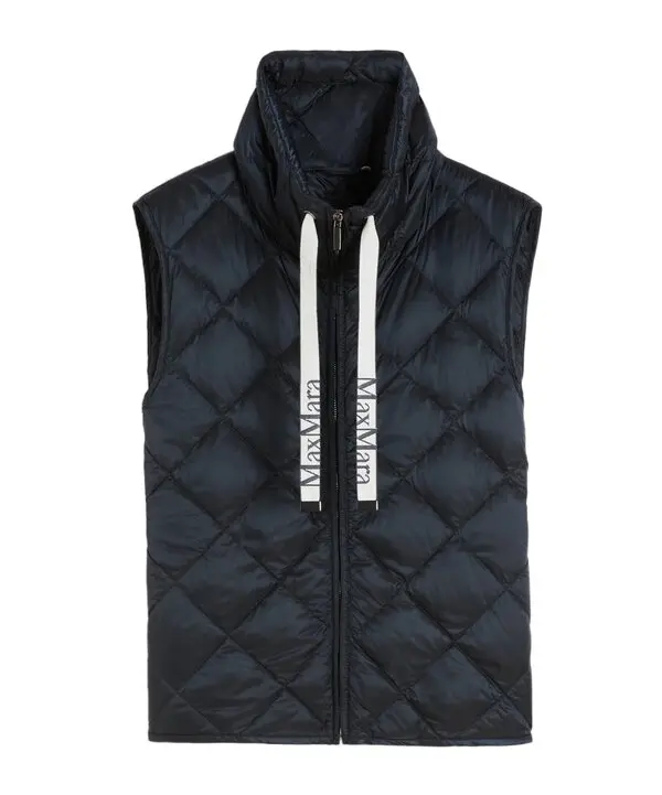Max Mara Tregic Zip-up Gilet - Midnight Blue