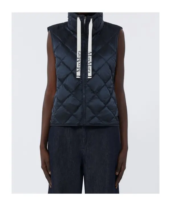 Max Mara Tregic Zip-up Gilet - Midnight Blue