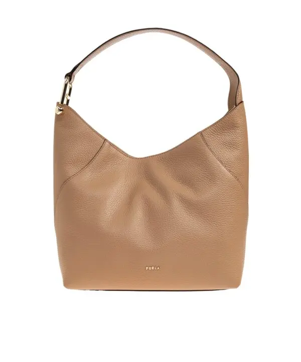 Furla Lara Medium Shoulder Bag - Nude