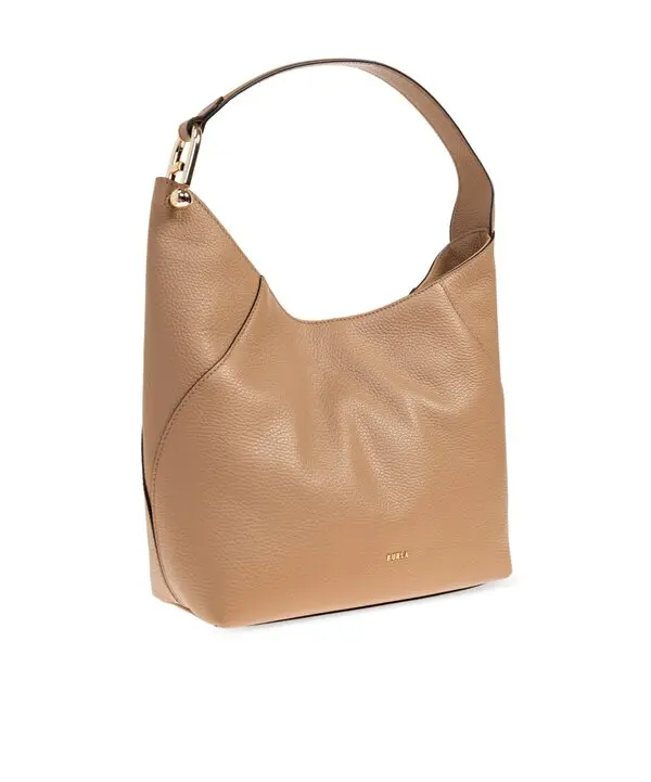 Furla Lara Medium Shoulder Bag - Nude