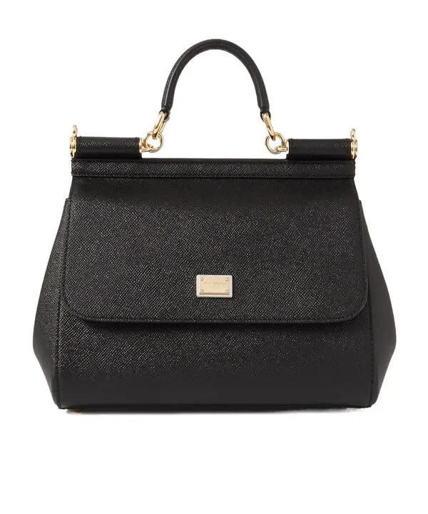 Dolce & Gabbana Sicily Medium Shoulder Bag - Black