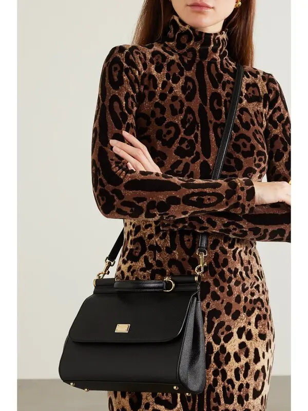 Dolce & Gabbana Sicily Medium Shoulder Bag - Black