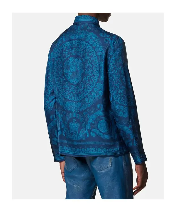 Versace Barocco-printed Long-sleeved Shirt