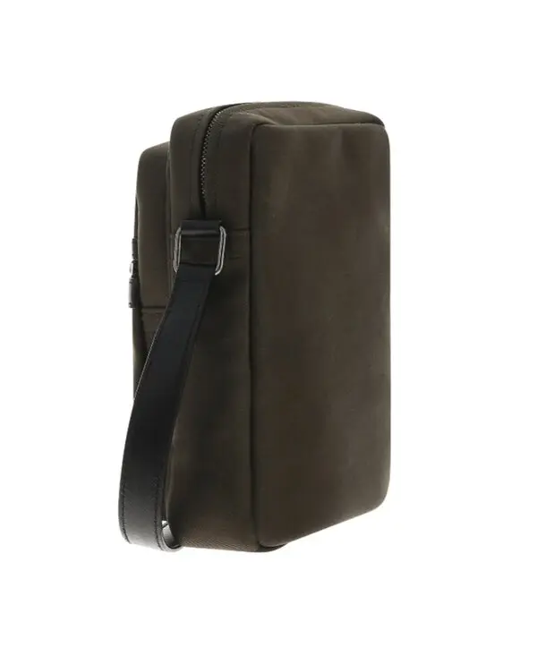 Saint Laurent Zipper Oblique Canvas Crossbody Bag
