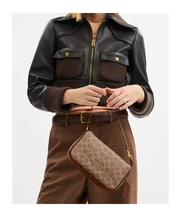 COACH Plaza Shoulder Bag - Brown