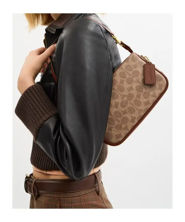 COACH Plaza Shoulder Bag - Brown