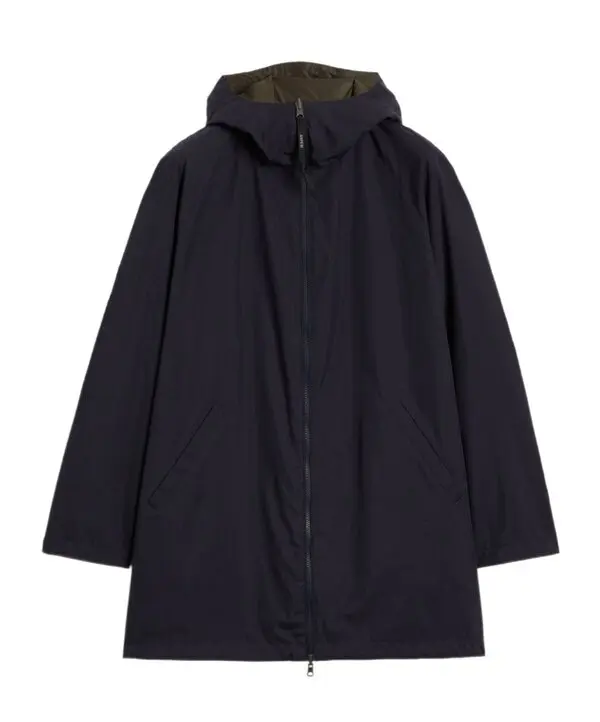 Aspesi Reversible Hooded Zip-up Jacket - Black