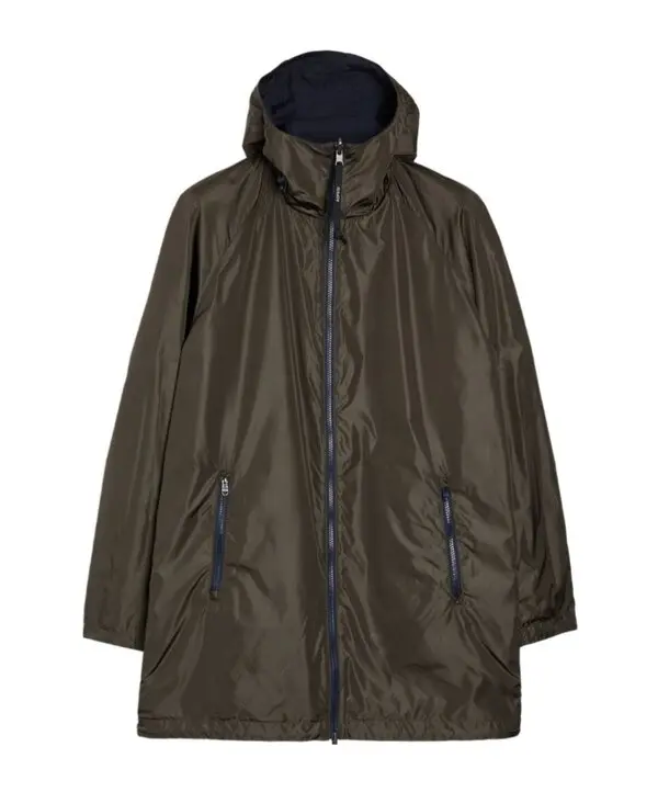 Aspesi Reversible Hooded Zip-up Jacket - Black