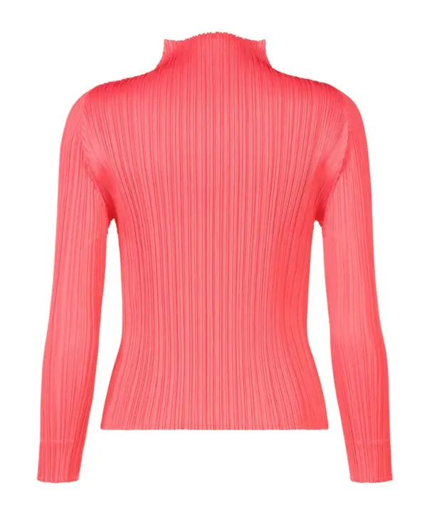 PLEATS PLEASE BY ISSEY MIYAKE Long Sleeve Mock Neck Top