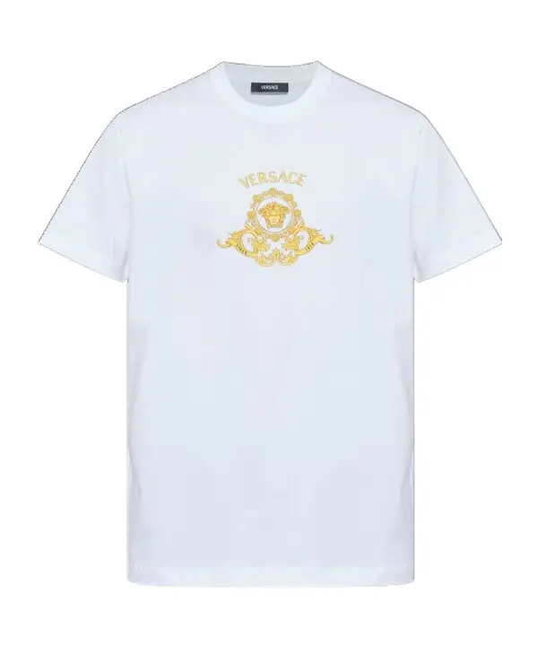 Versace Logo-printed Crewneck T-shirt