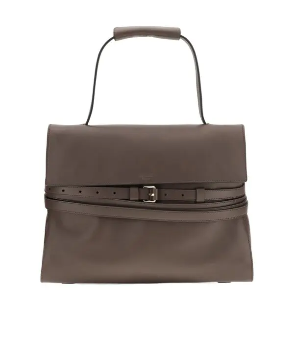 Moschino Embossed Shoulder Bag - Brown