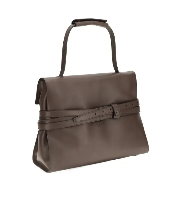 Moschino Embossed Shoulder Bag - Brown