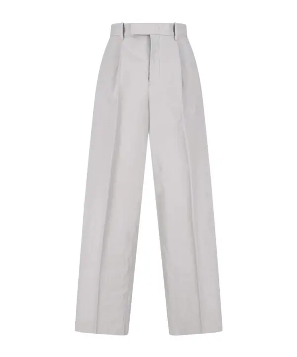 JIL SANDER Pleated Wide-leg Trousers - White