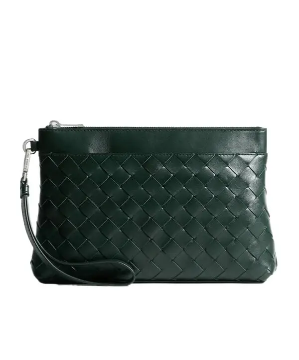 Bottega Veneta Intrecciato Prism Pouch - Black