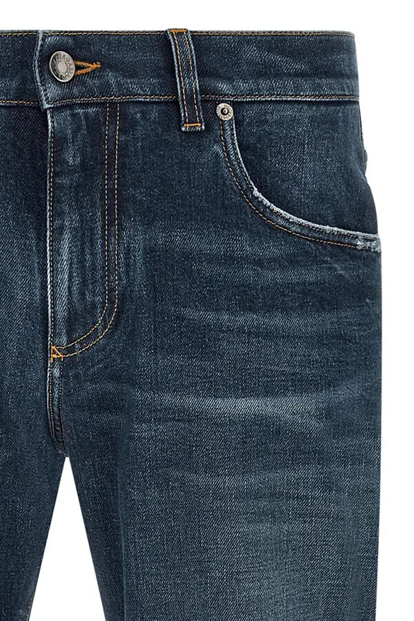 Dolce & Gabbana Logo Patch Jeans